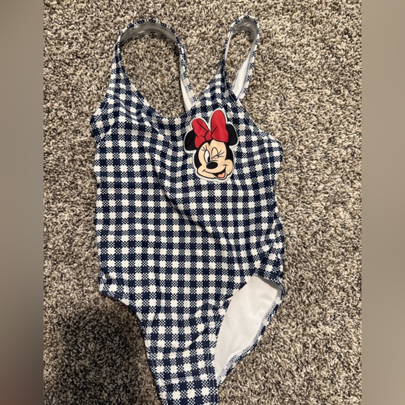 Disney | Swim | Disney Minnie Mouse Navy And White Swimsuit | Poshmark